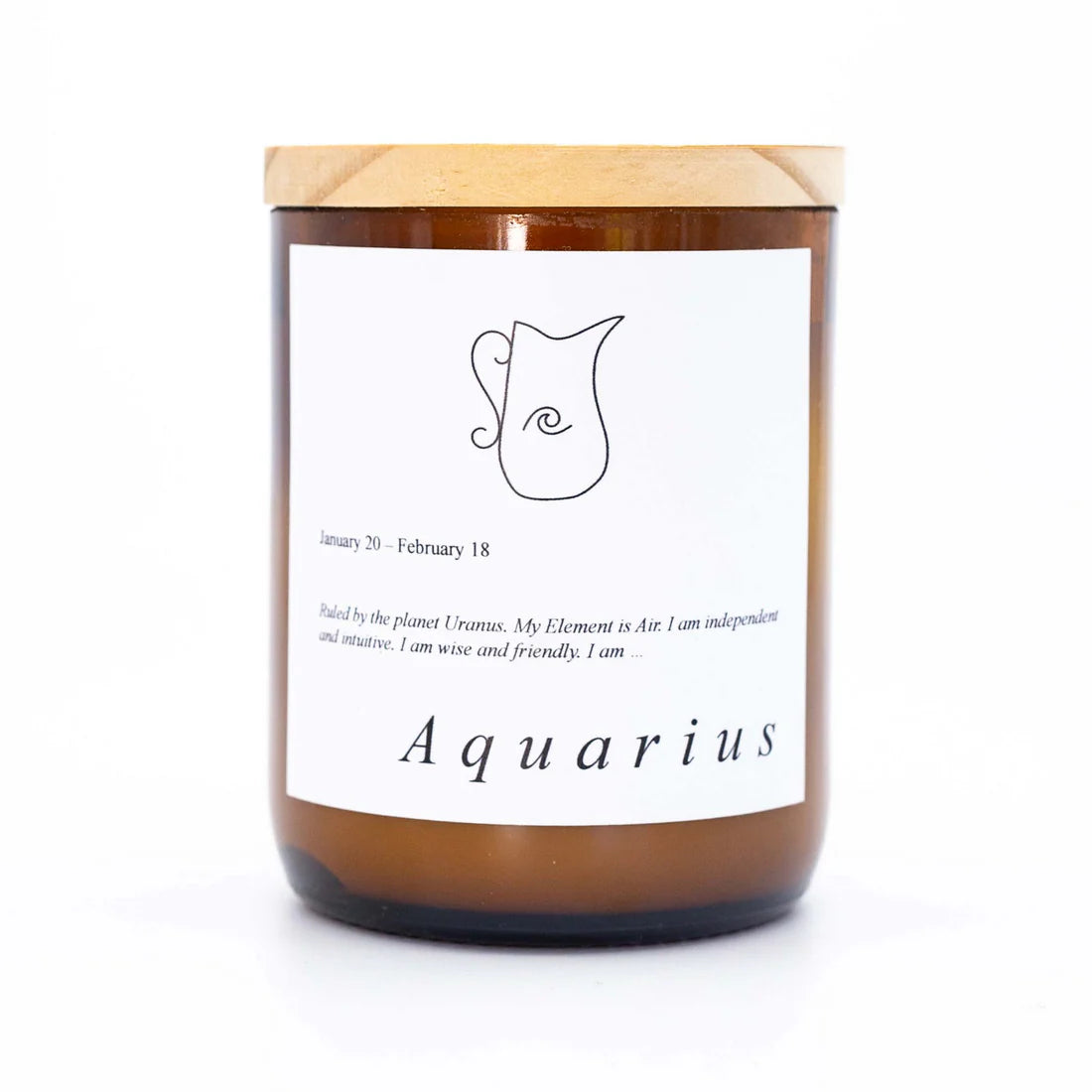 The Commonfolk Zodiac Mid Candle Aquarius | Mali – Life And Soul Boutique